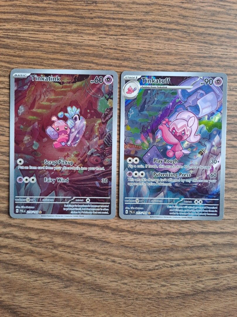 Tinkatink Tinkatuff Paldea Evolved Pokemon Pokémon Cards, Hobbies ...