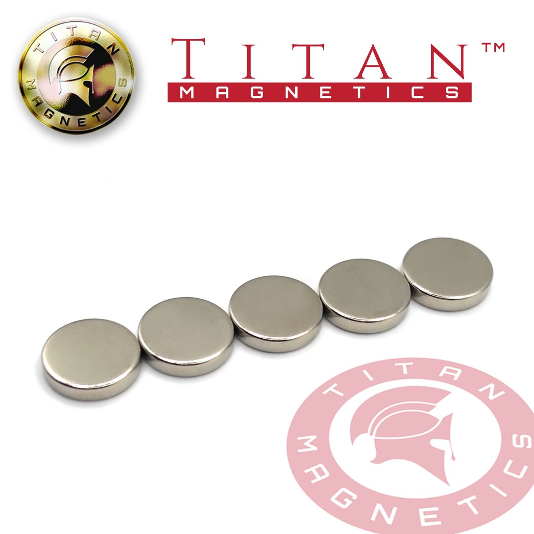 Titan Magnetics N35 Strong Magnets Neodymium Magnets Dia.15mm dia x 3mm ...