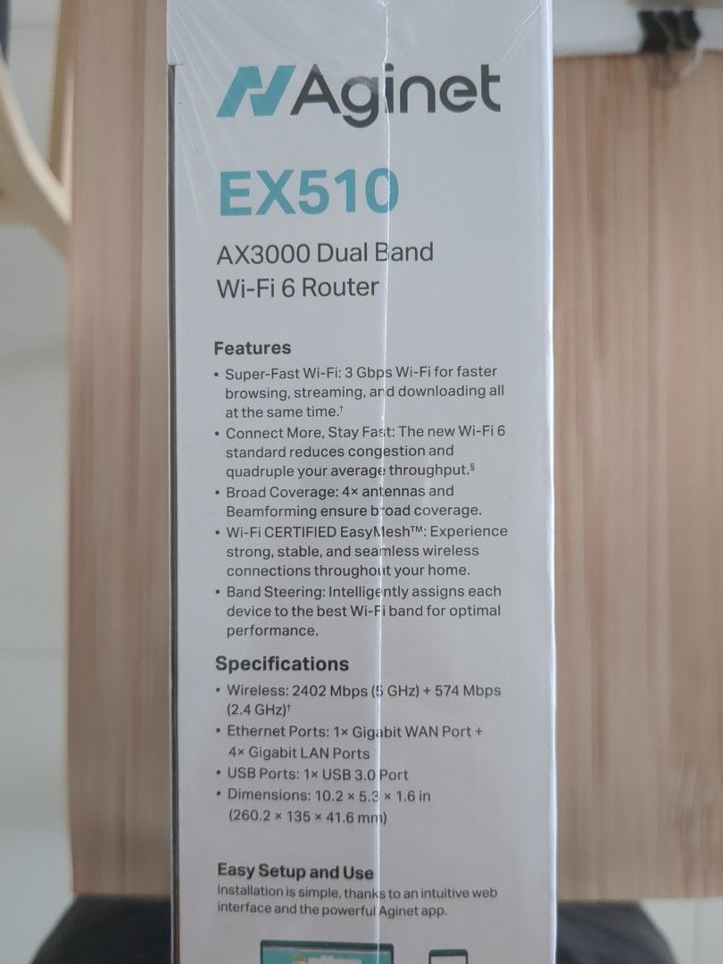 TP-Link Router (Wi-Fi 6) EX510 AX3000 Dual Band, Computers & Tech ...