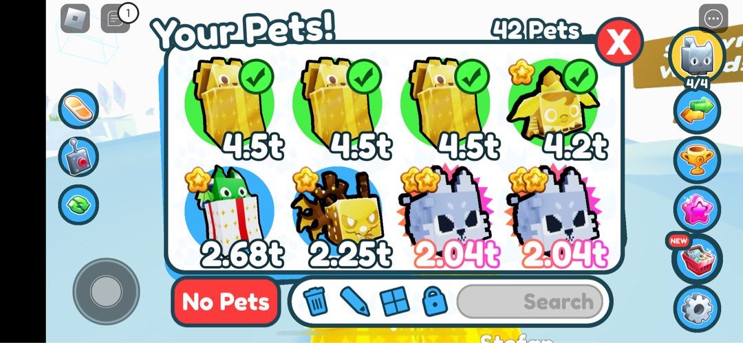 Trading pet sim pets for cash, Video Gaming, Video Games, Others on ...