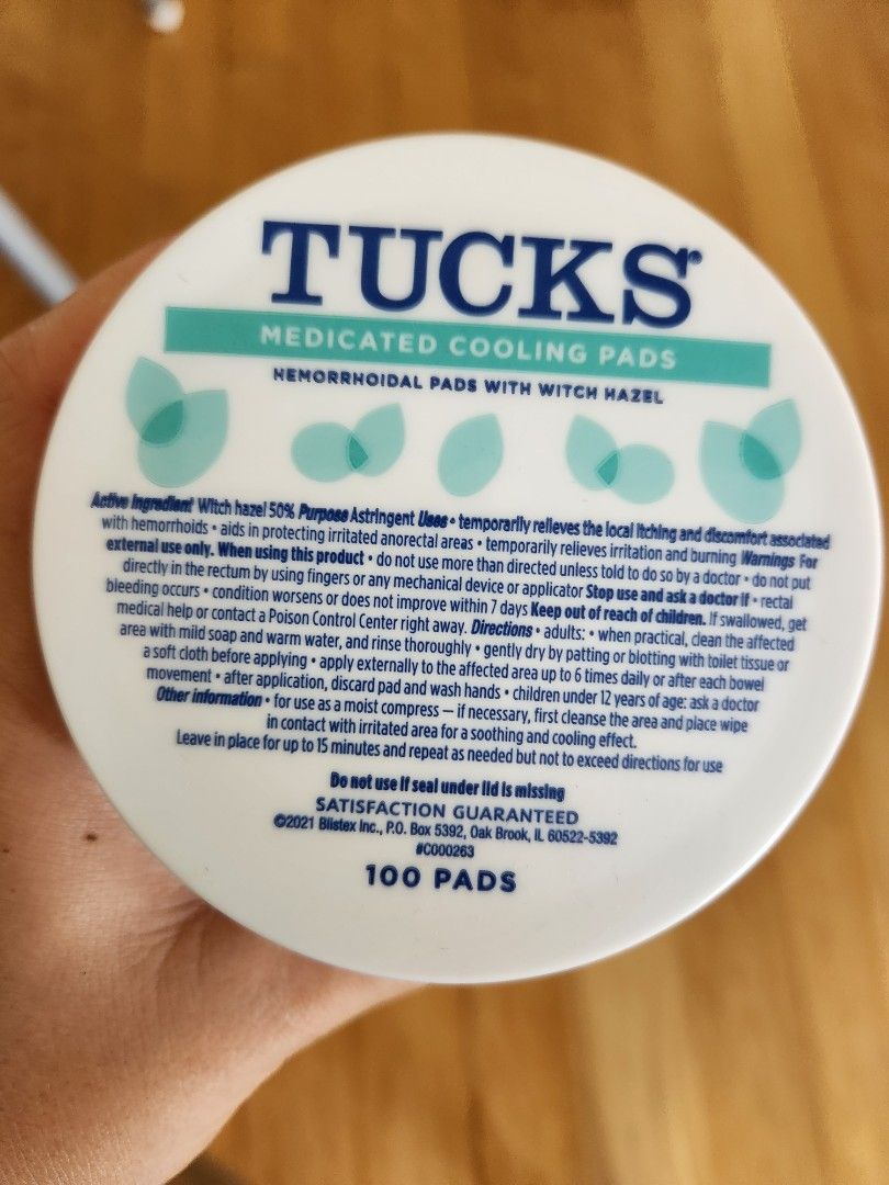 Tucks medicated cooling pads, Babies & Kids, Maternity Care on Carousell