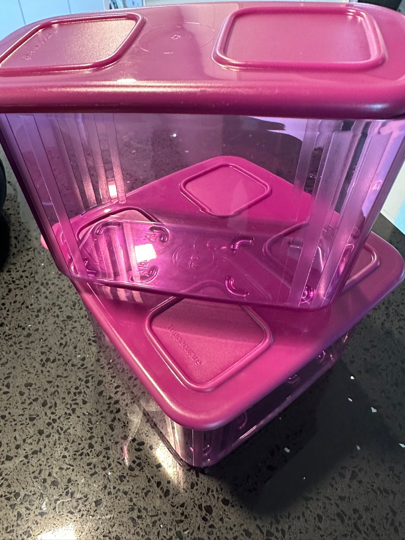 Tupperware crystal clear 1.61 liter + 715ml, Furniture & Home Living ...