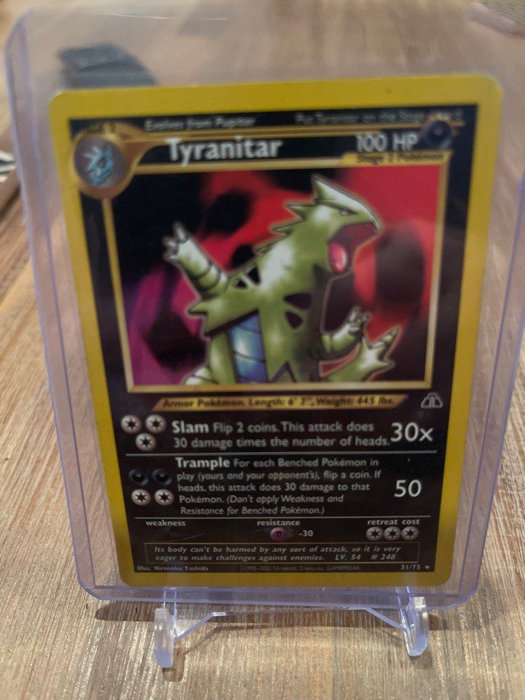 Tyranitar Neo Discovery non-holo #31, Hobbies & Toys, Toys & Games on ...