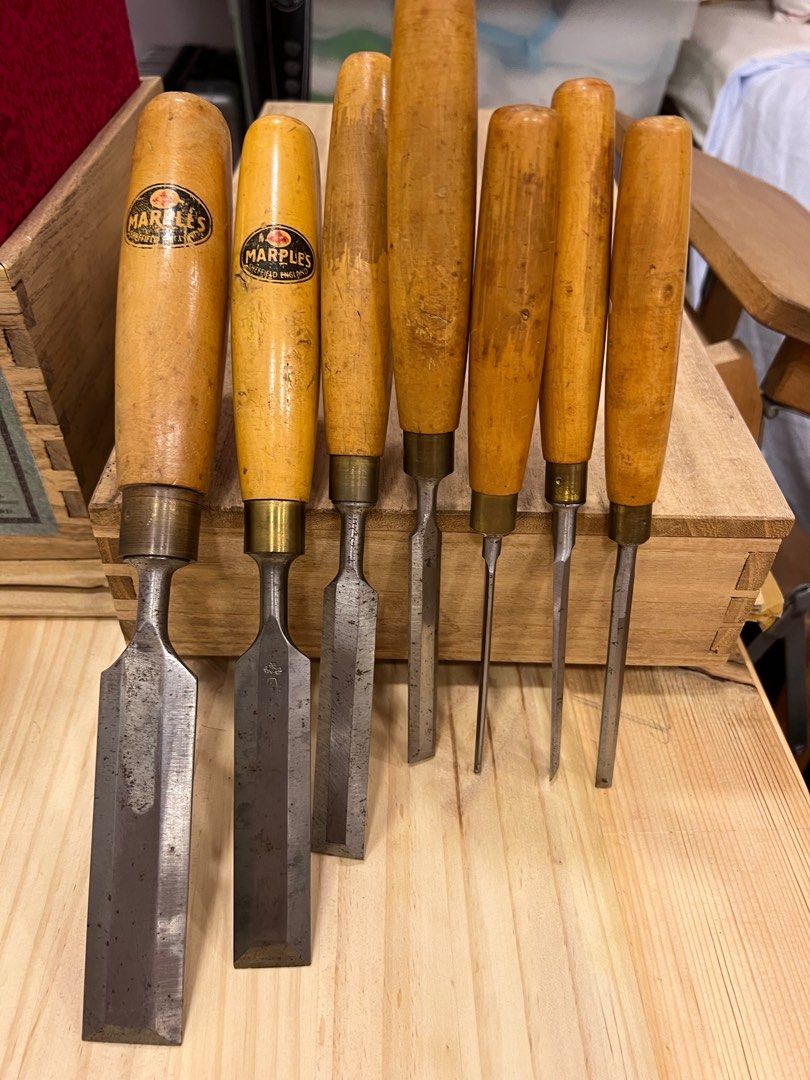 Vintage 1960s Chisels by William Marples and Sons, Hobbies & Toys ...