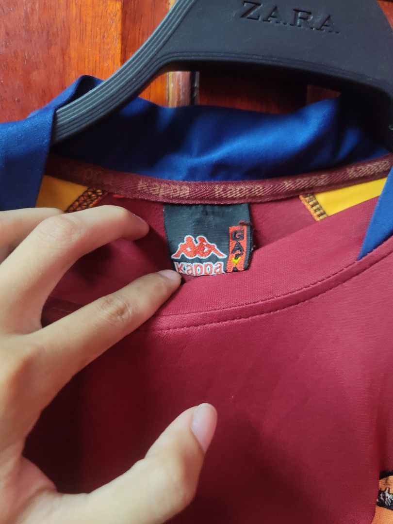 Vintage As roma 2002-2003 jersey kappa, Men's Fashion, Tops & Sets ...