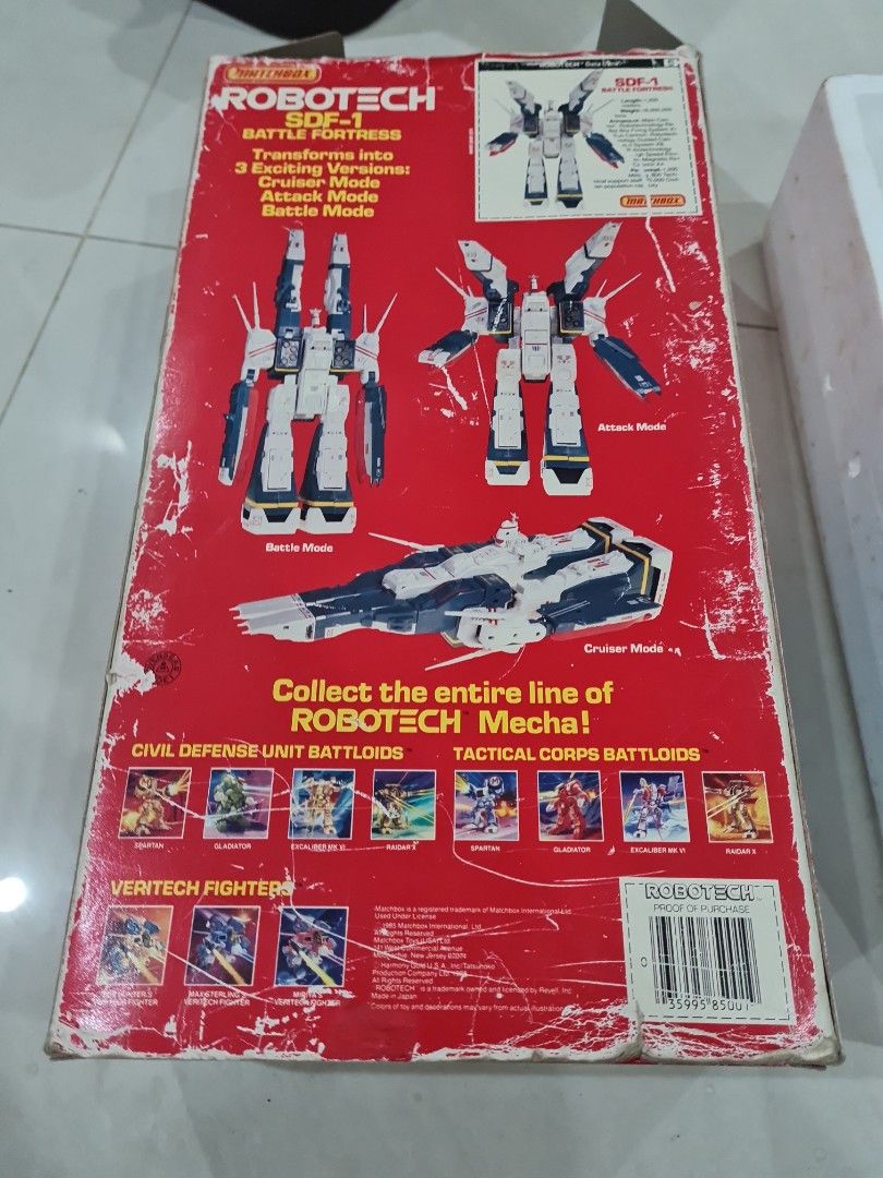 Vintage Robotech matchbox sdf-1, Hobbies & Toys, Toys & Games on Carousell