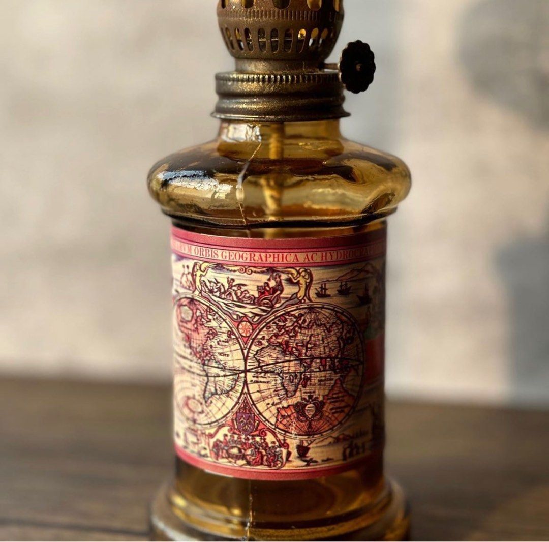 Vintage World Map Kerosene Lamp, Hobbies & Toys, Memorabilia ...
