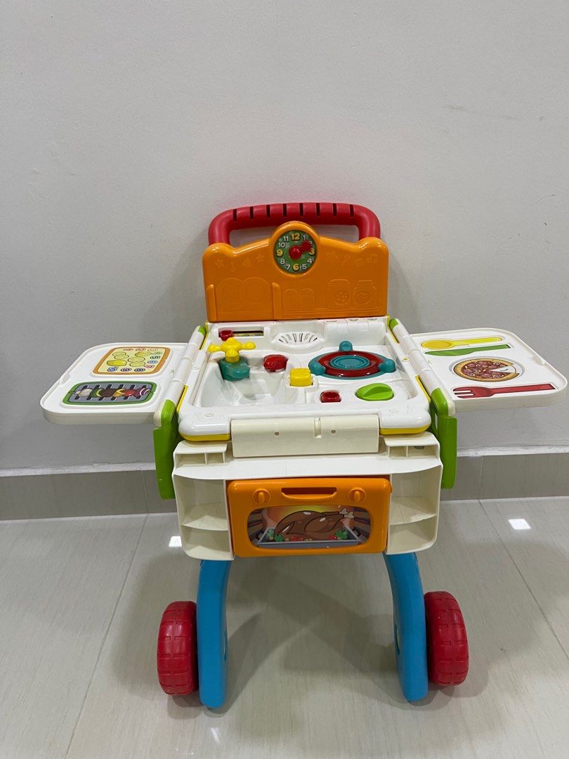 Vtech Baby Walker with kitchen set, Babies & Kids, Infant Playtime on ...