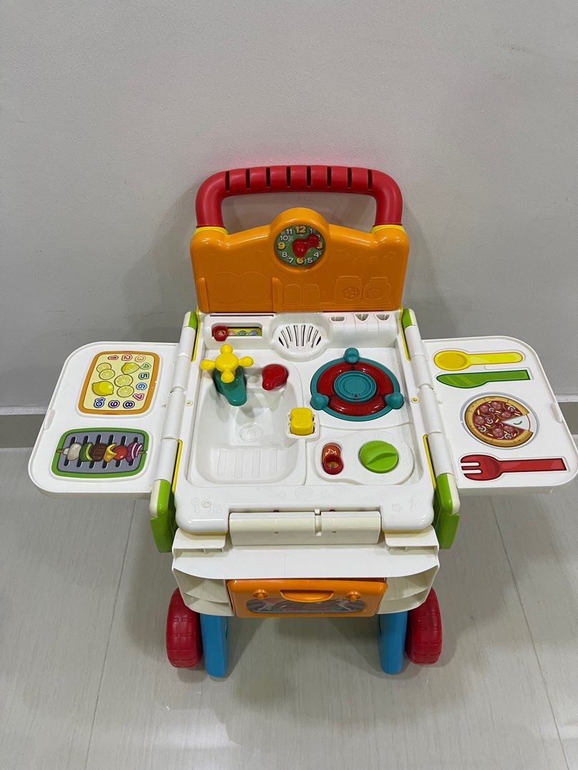 Vtech Baby Walker with kitchen set, Babies & Kids, Infant Playtime on ...
