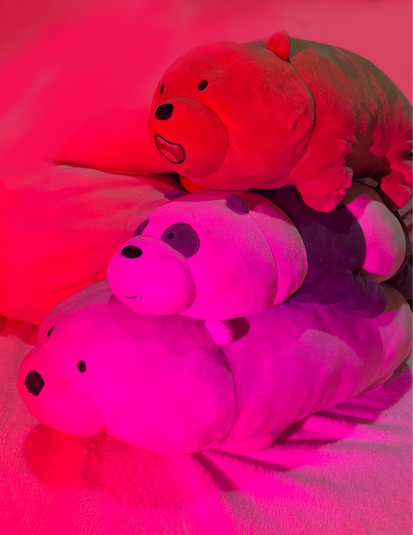 We Bear Bears Miniso Icebear Grizzly Panpan Panda Plush Stack Complete Set Hobbies And Toys Toys
