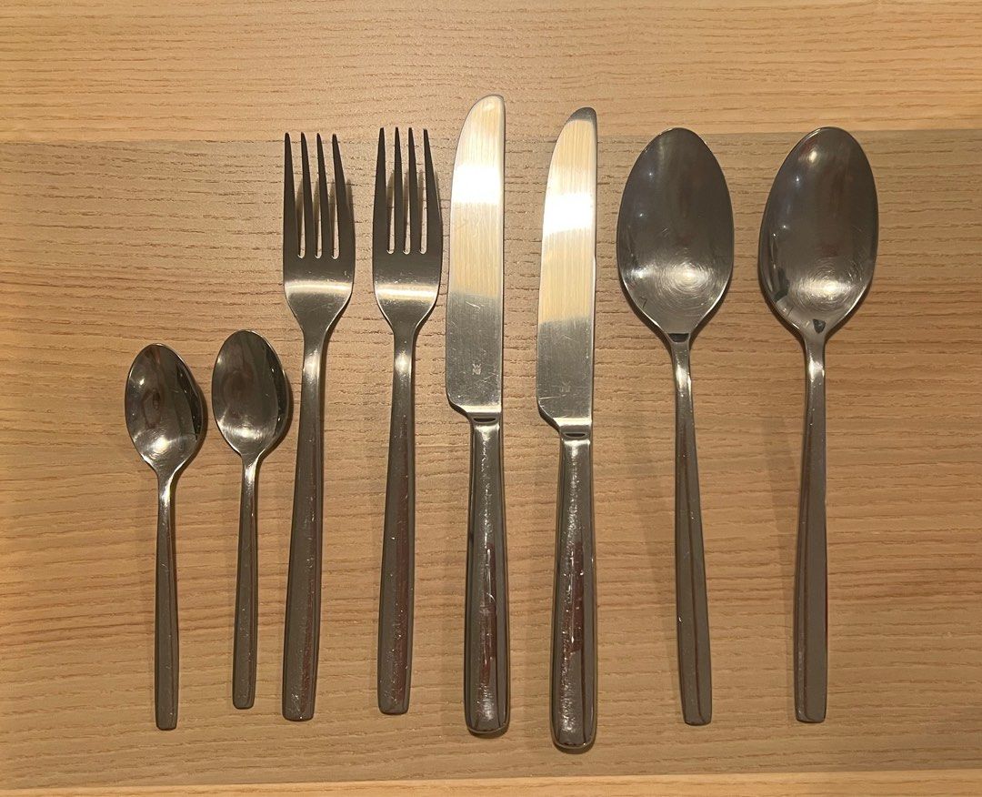 WMF spoon, fork & knife x 2 sets, Furniture & Home Living, Kitchenware ...