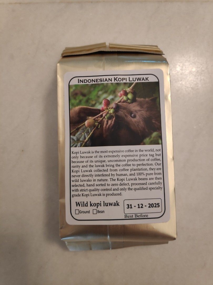 Worcas Kopi Luwak Bali King, Food & Drinks, Beverages on Carousell