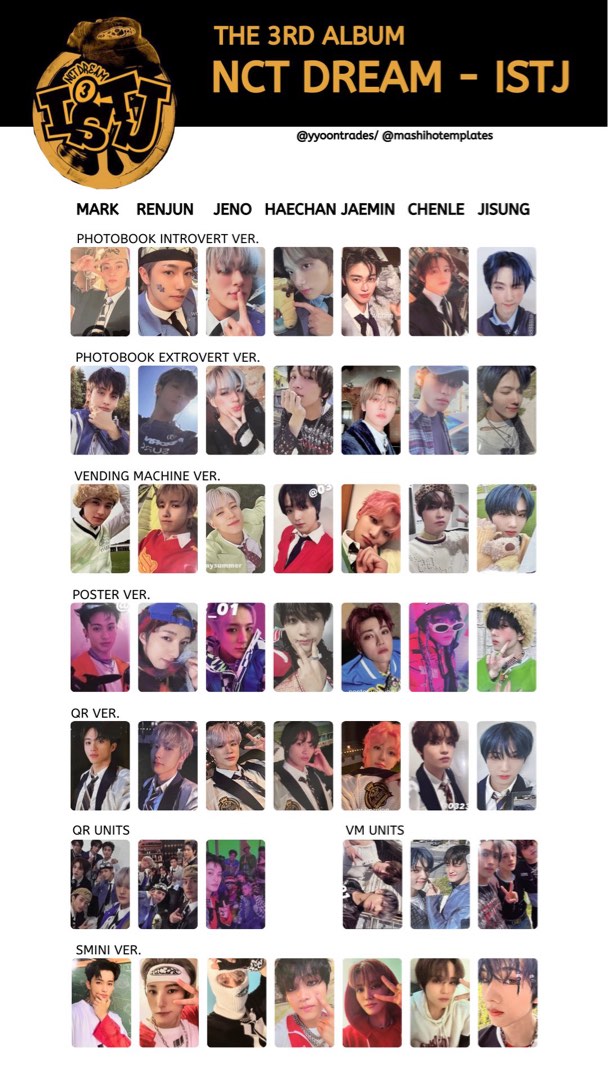 WTS NCT DREAM ISTJ PC, Hobbies & Toys, Memorabilia & Collectibles, K ...