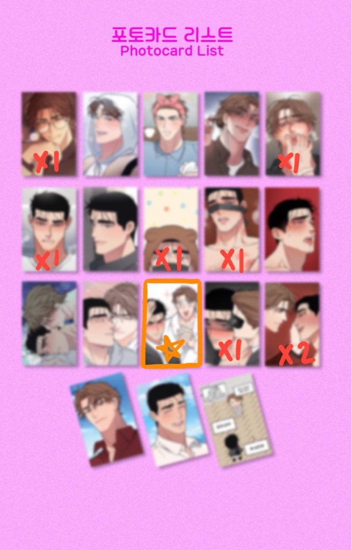 [click for more] Jmee Lezhin Photocard Full Volume, Bj Alex, Limited Run | BL manhwa Korea Boys ...