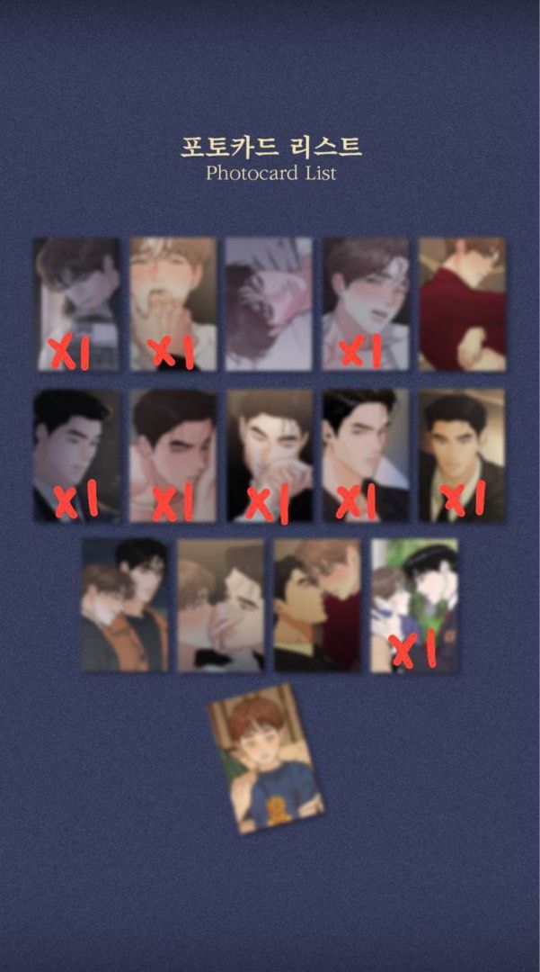[click for more] Jmee Lezhin Photocard Full Volume, Bj Alex, Limited Run | BL manhwa Korea Boys ...