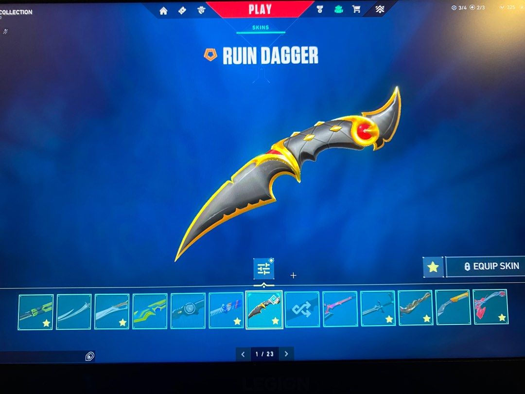 Your offer,WTS Valorant Account with ruin dagger and 45 PREMIUM/Rare ...