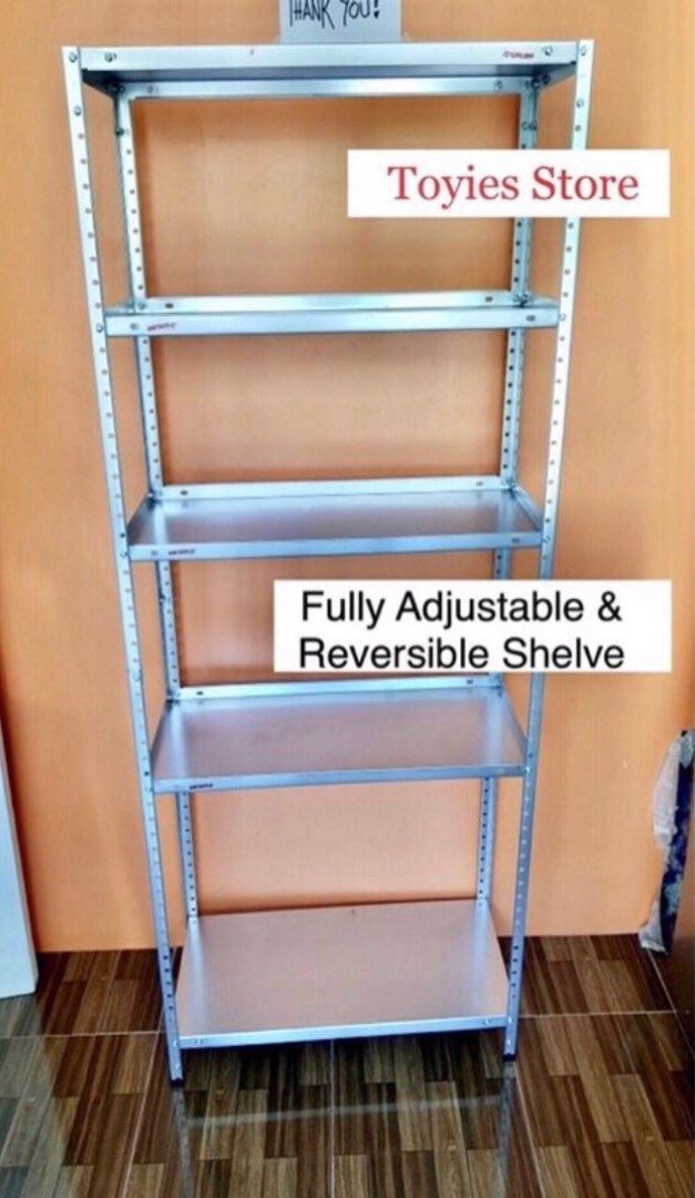 100% All Metal Multifunction Galvanized All Metal 5 Layer Shelves ...