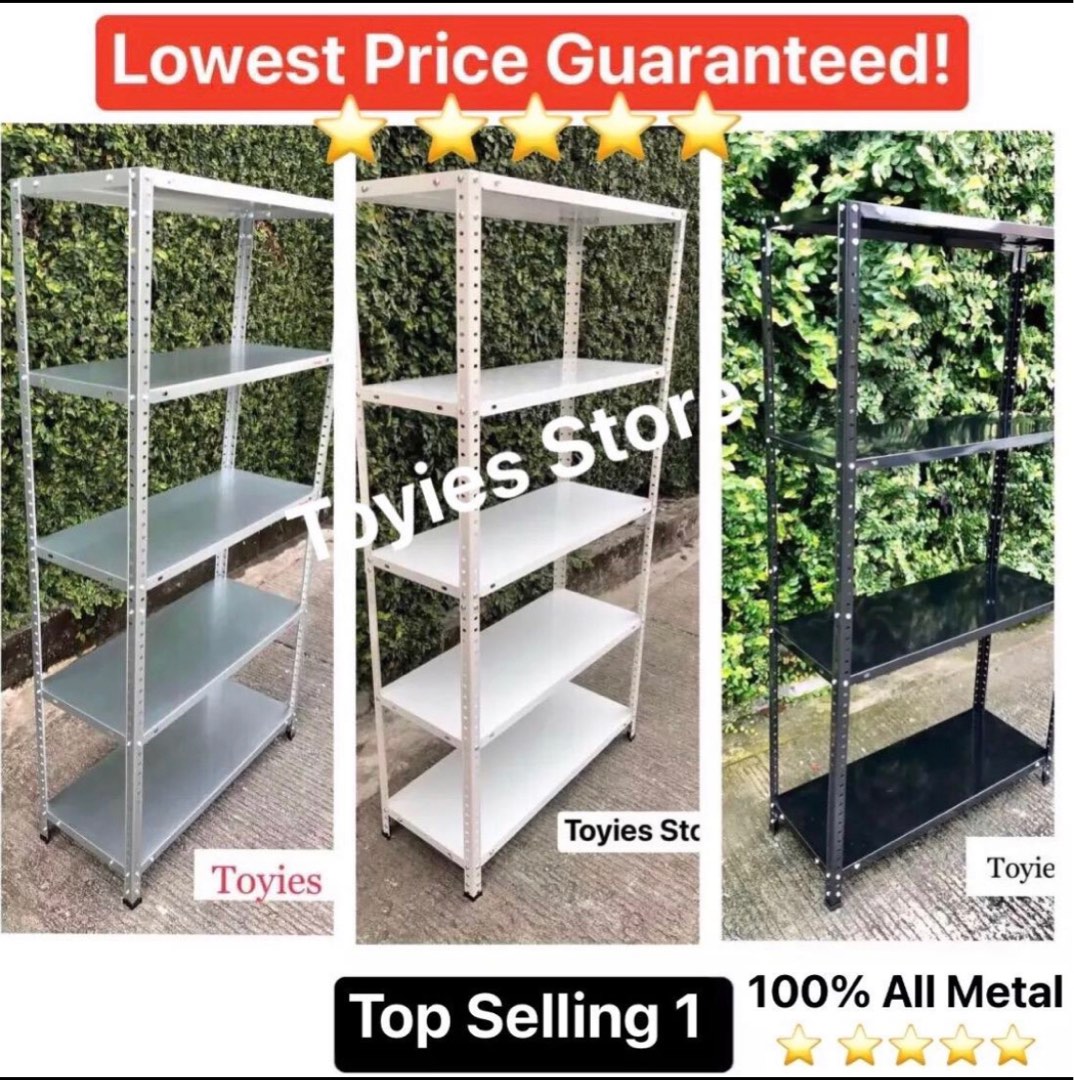 100% All Metal Multifunction Galvanized All Metal 5 Layer Shelves ...