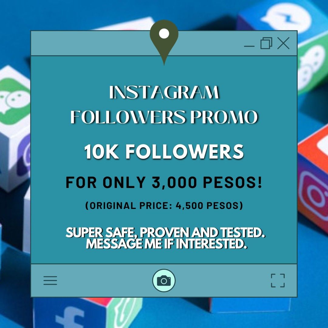 10k INSTAGRAM FOLLOWERS : PROMO, Announcements on Carousell