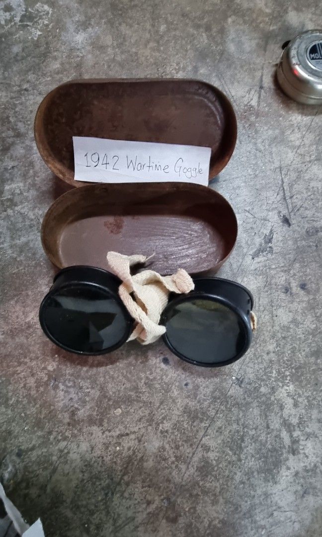 1940s WW2 GOGGLES Motorcycle British England Army bsa rayban harley ...