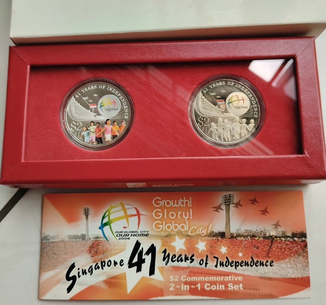 2006 Singapore NDP41 $2 Coin Set, Hobbies & Toys, Memorabilia ...