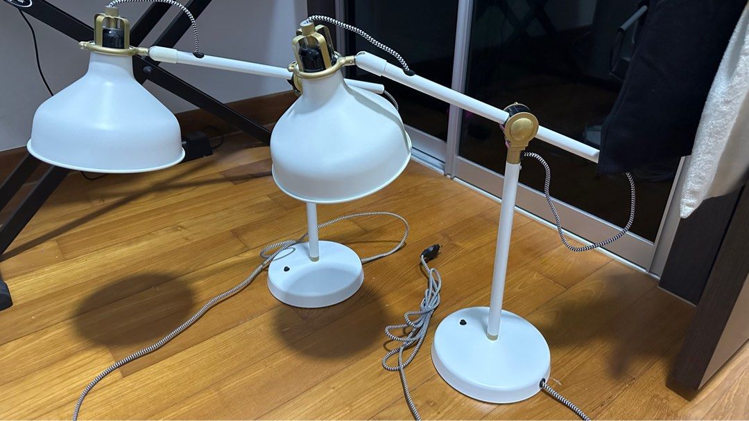 2x IKEA Ranarp Table Lamp, Furniture & Home Living, Lighting & Fans ...