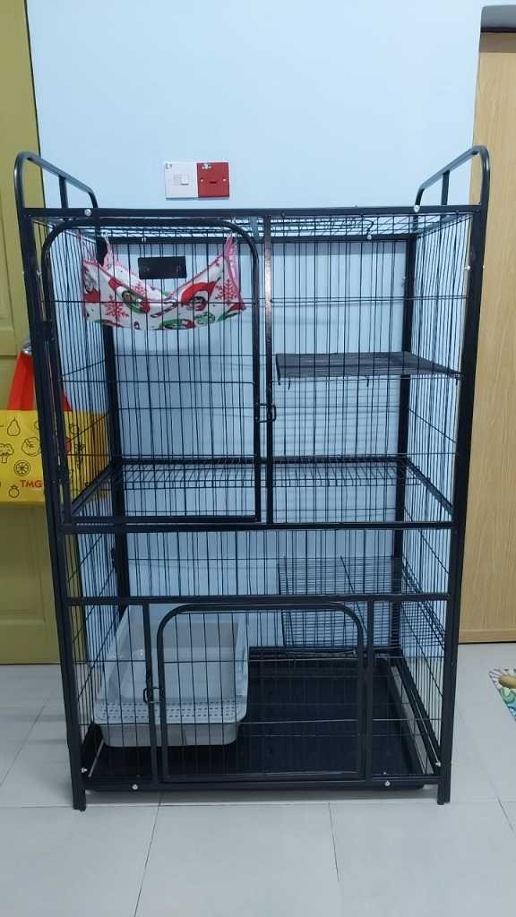4 Level New Large Cat Cage Extra Large Cat House Pet Cage Sangkar ...