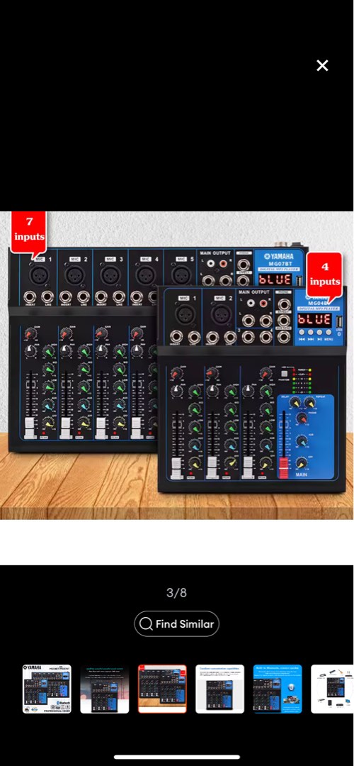 7-Channel Bluetooth Mixer MG07BT, Hobbies & Toys, Music & Media, Music ...