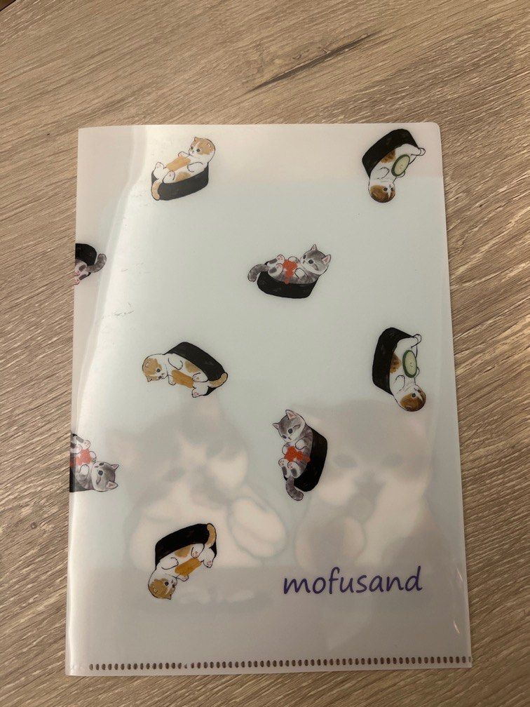 日本 Mofusand A5 file , 興趣及遊戲, 手作＆自家設計, 文具 - Carousell