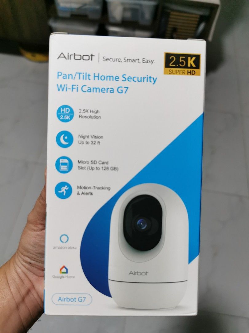 Airbot G7 Home Security Wi-Fi Camera, Furniture & Home Living, Security ...