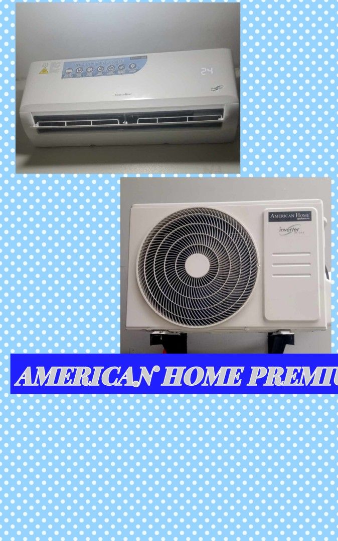 AMERICAN HOME PREMIUM INVERTER SPLIT TYPE AIRCON WITH FREE INSTALLATION ...