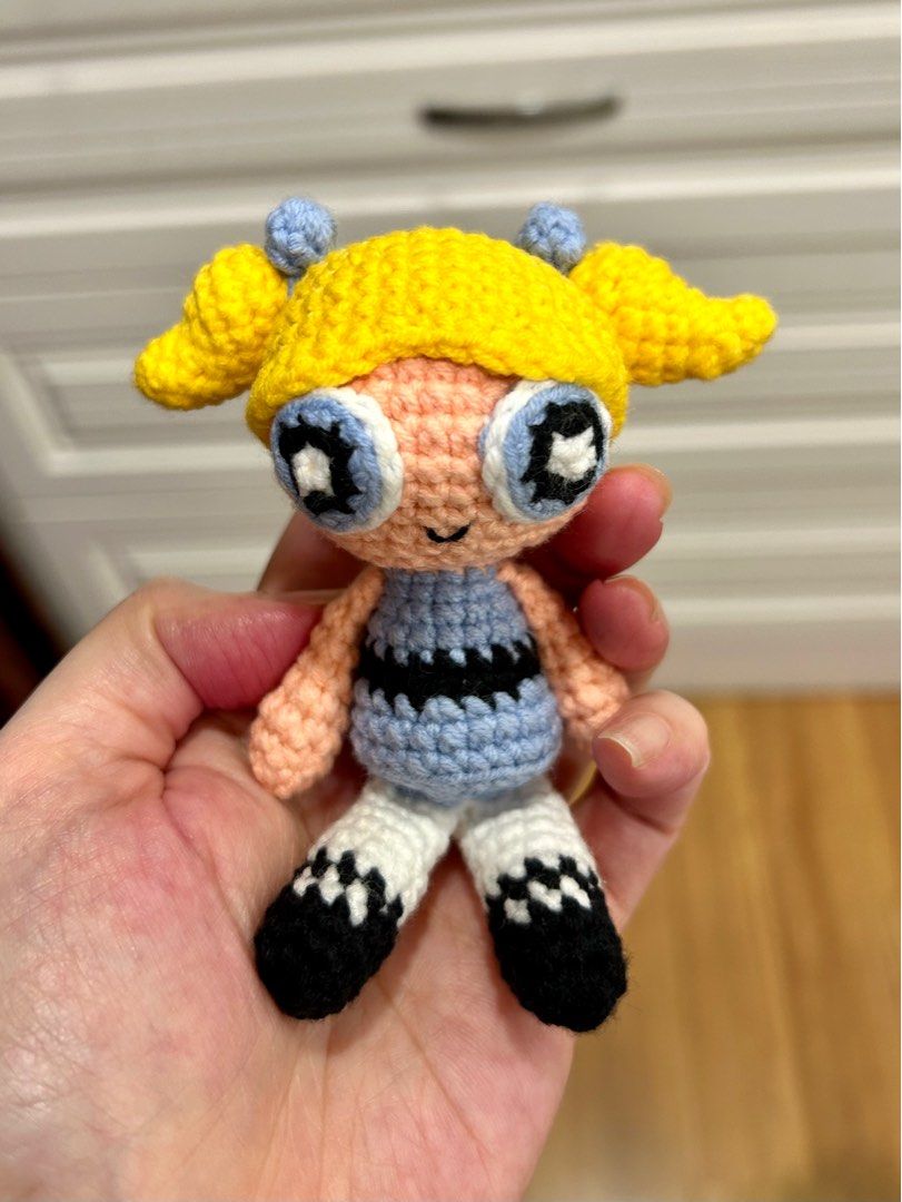 Amigurumi / crochet Power Puff Girl (Bubble), Hobbies & Toys ...