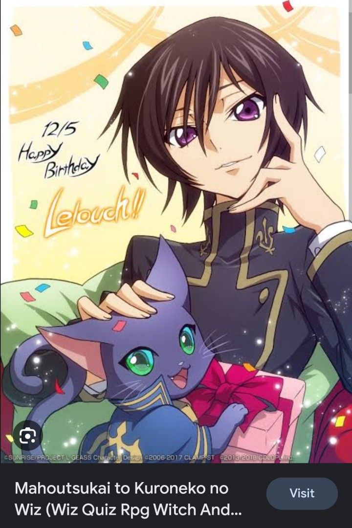Anime Code Geass Black Cat Plush Toy, Hobbies & Toys, Toys & Games on ...