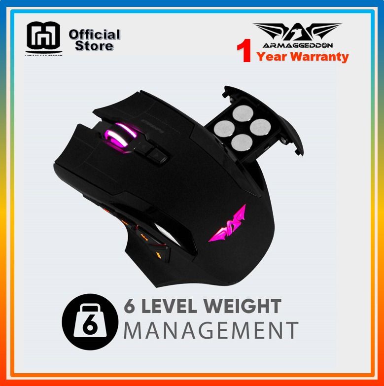 ARMAGGEDDON NRO-5 STARSHIP III STARSHIP 3 10000 CPI 9 Button RGB Omron ...