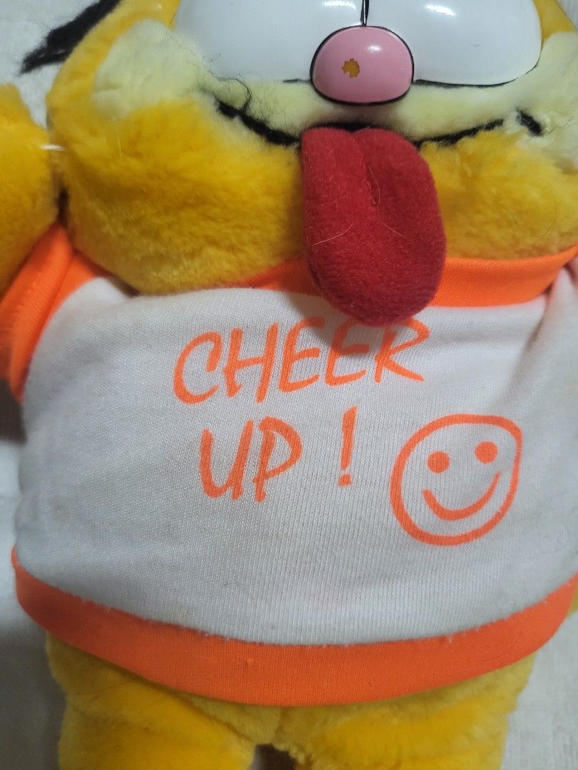 Authentic Vintage Garfield "Cheer Up !" Plush Soft Toy, Hobbies & Toys ...