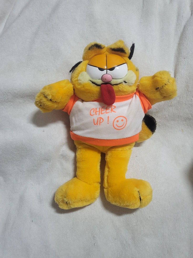 Authentic Vintage Garfield "Cheer Up !" Plush Soft Toy, Hobbies & Toys ...