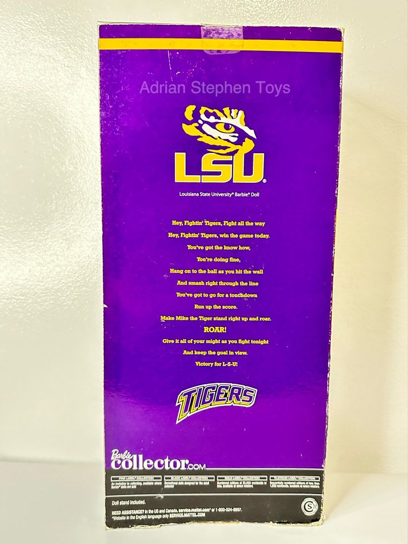 Barbie LSU Barbie RFB, Hobbies & Toys, Toys & Games on Carousell