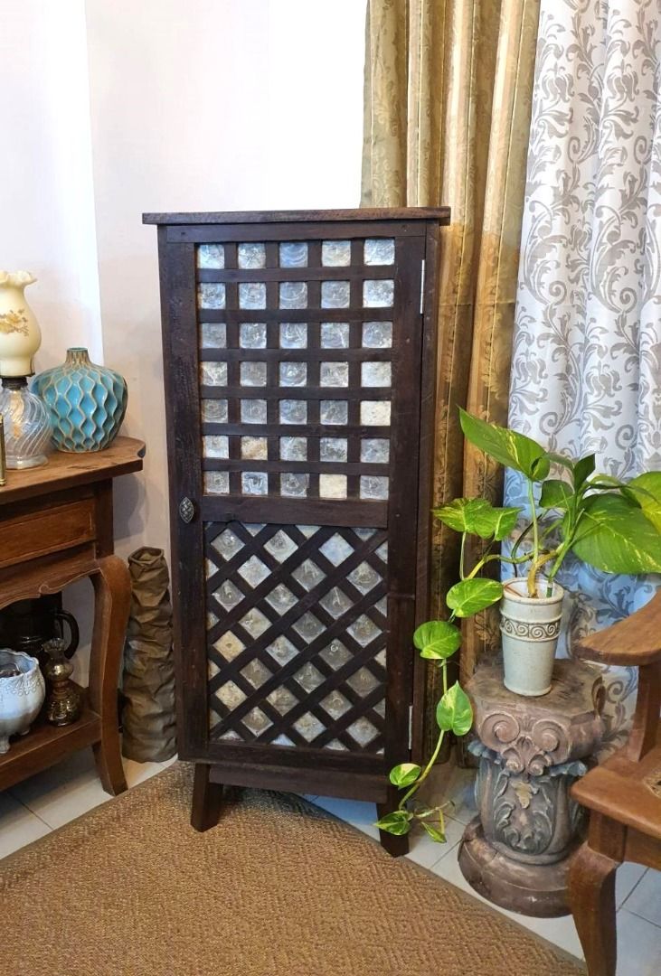 Beautiful capiz cabinet made of authentic old capiz window and wood ...