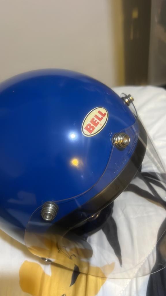 Bell Rt Blue, Motorcycles, Motorcycle Apparel on Carousell