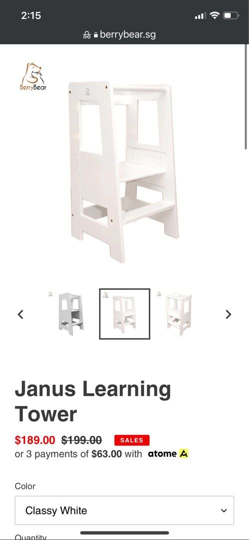 Berrybear Janus Learning Tower / Kitchen Helper, Babies & Kids, Baby ...