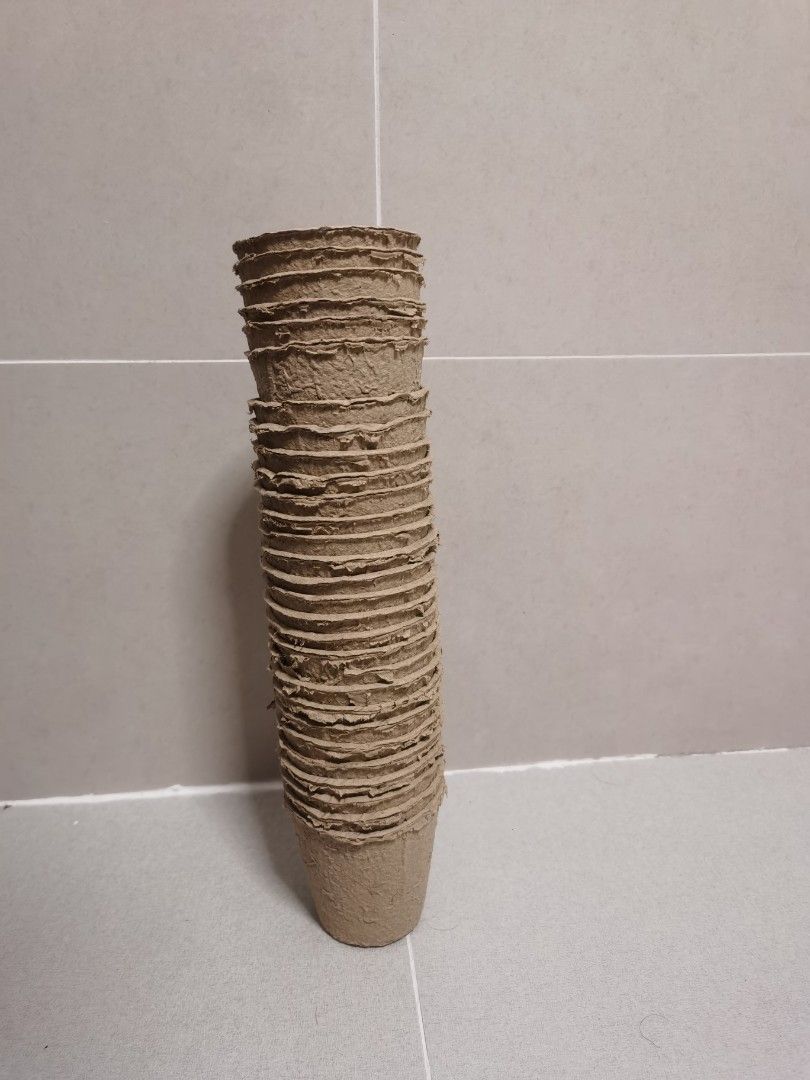 Biodegradable Paper pulp pot, Furniture & Home Living, Gardening, Pots ...
