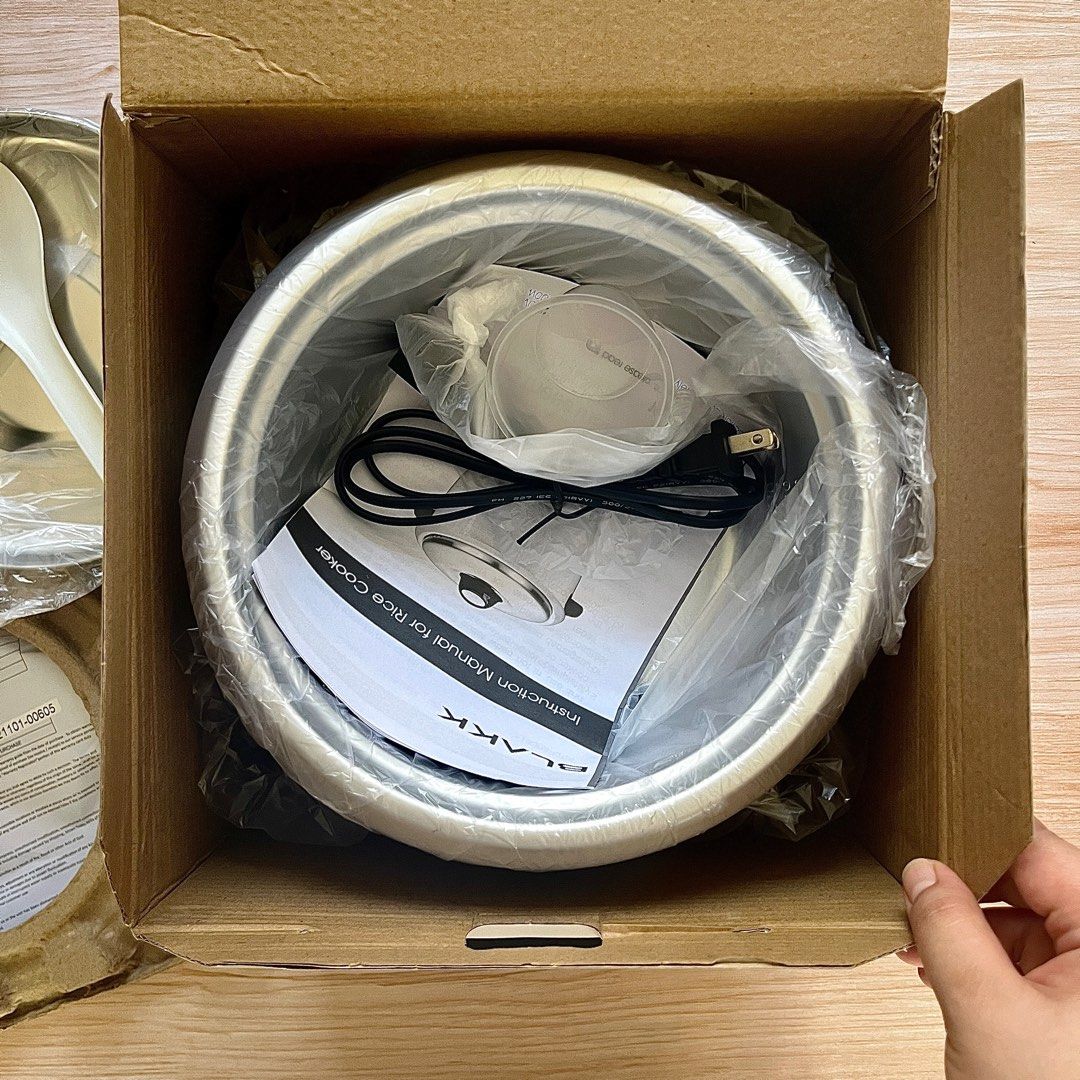 Blakk Rice Cooker - beige color, TV & Home Appliances, Kitchen ...