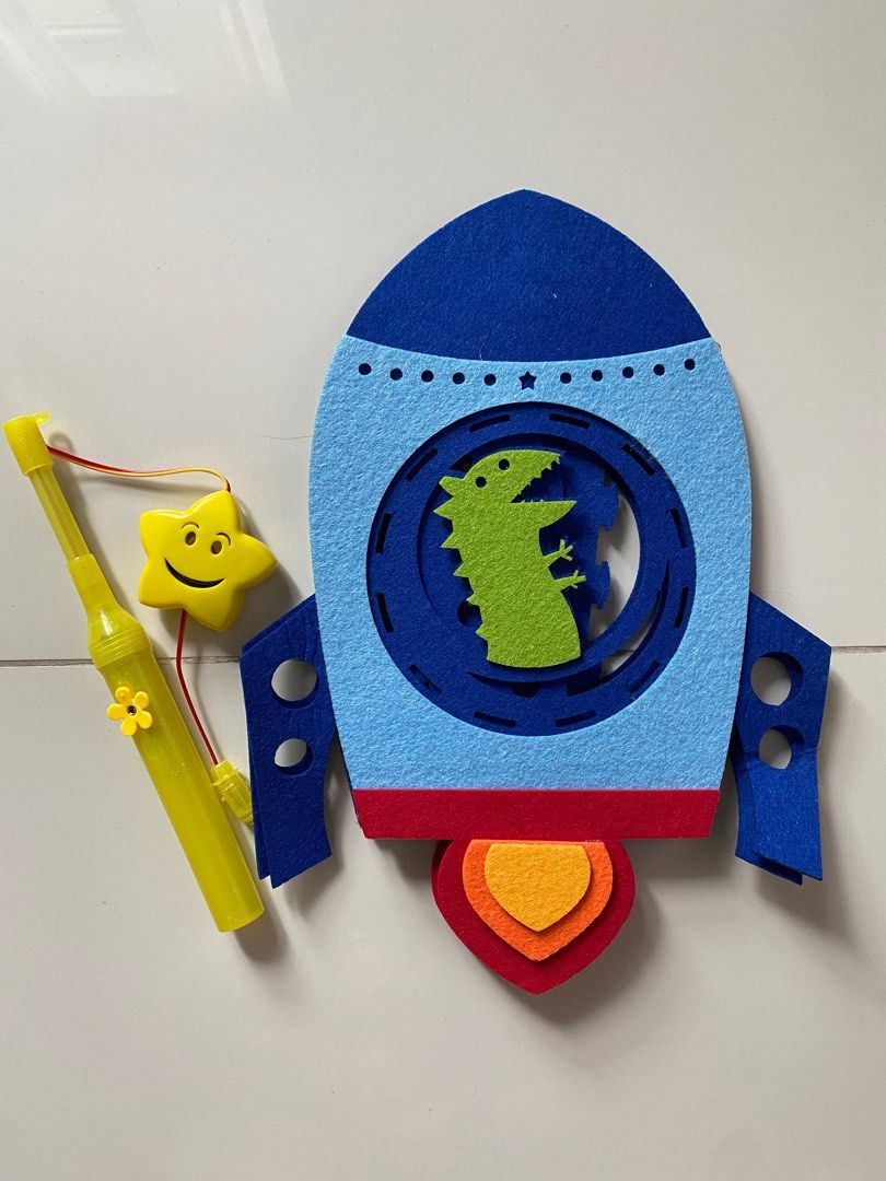 BN Moon Festival Kids LED Rocket Lantern DIY Assembly Lighting Lantern ...