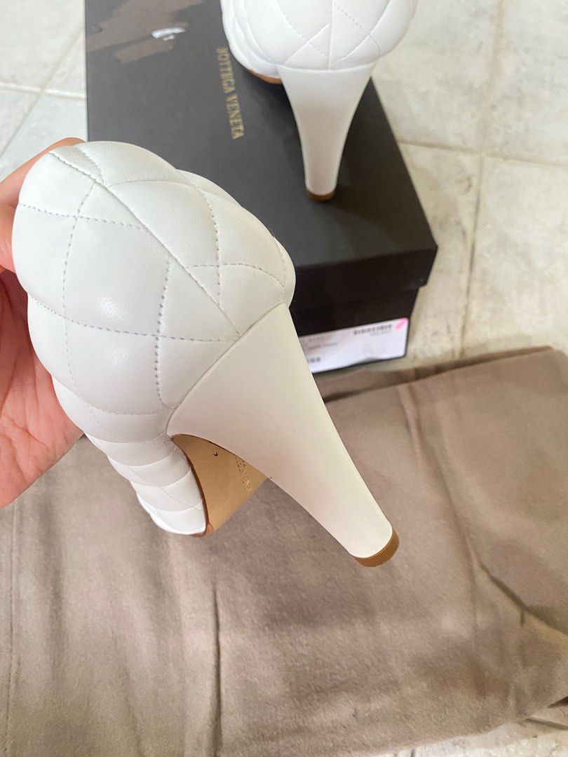 Bottega Veneta Bloc Leather Heels, Women's Fashion, Footwear, Heels on ...