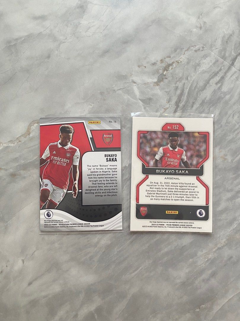 Bukayo Saka Arsenal Football Soccer Card Lot, Hobbies & Toys, Toys ...