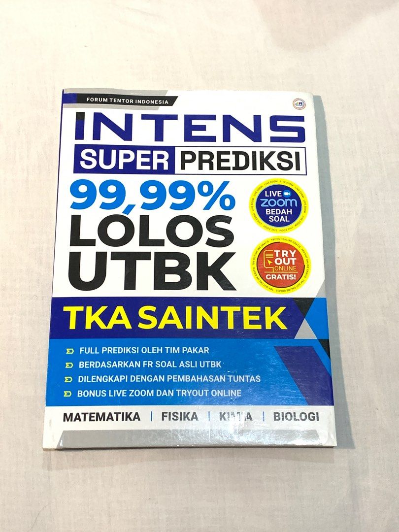 BUKU PERSIAPAN UTBK TKA SAINTEK, Buku & Alat Tulis, Buku Pelajaran di Carousell