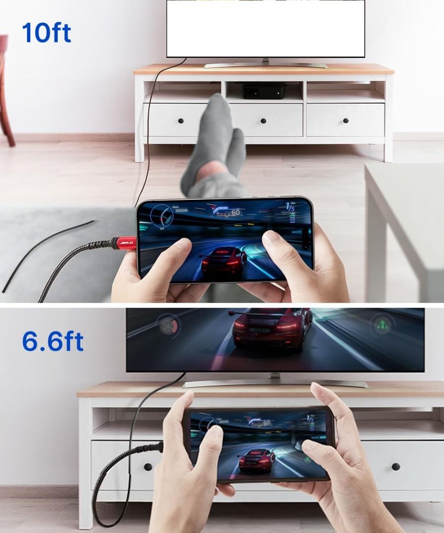 c0618 JSAUX USB C to HDMI Cable 10ft/3 (4K@60Hz), Computers & Tech ...