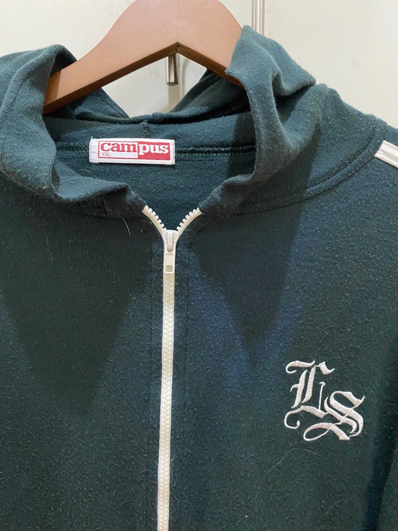 Campus DLSU La Salle green jacket with hoodie, Men's Fashion, Coats ...