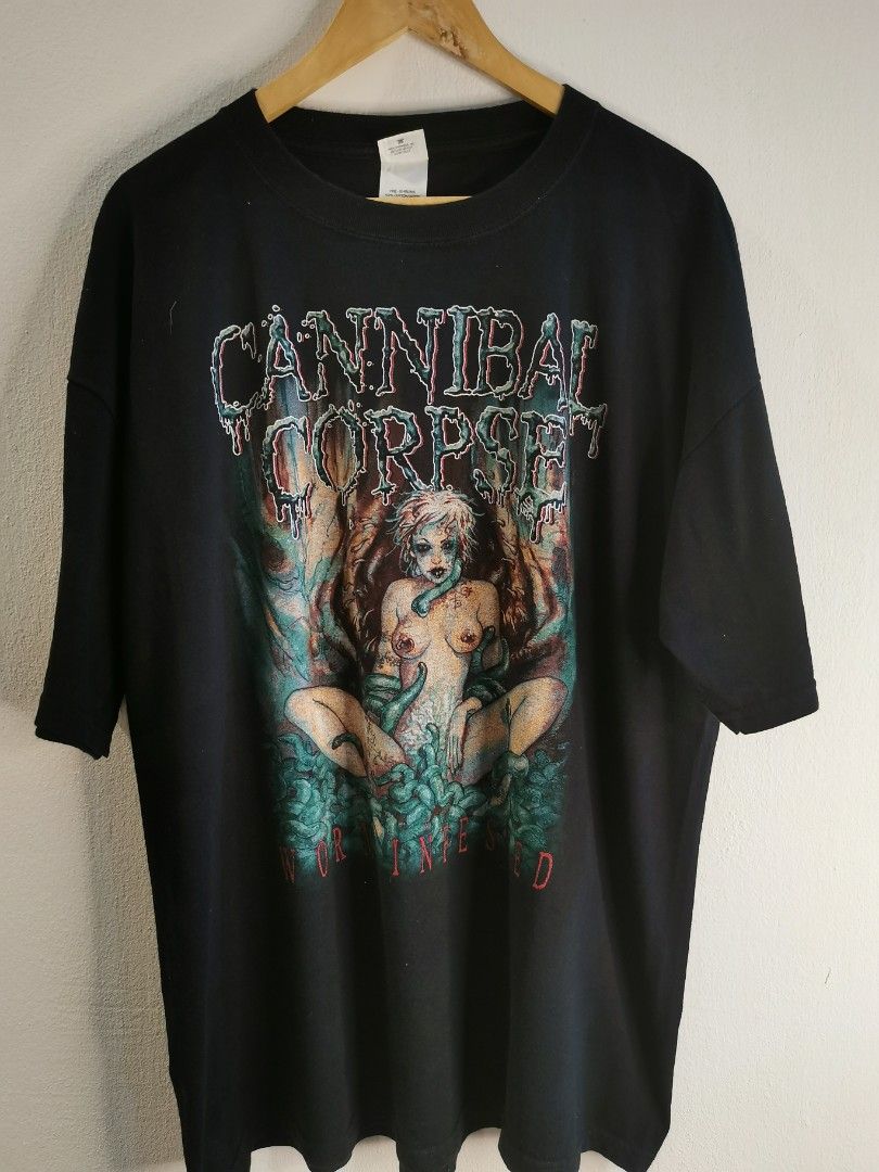 Cannibal corpse worm infested 2002, Men's Fashion, Activewear on Carousell