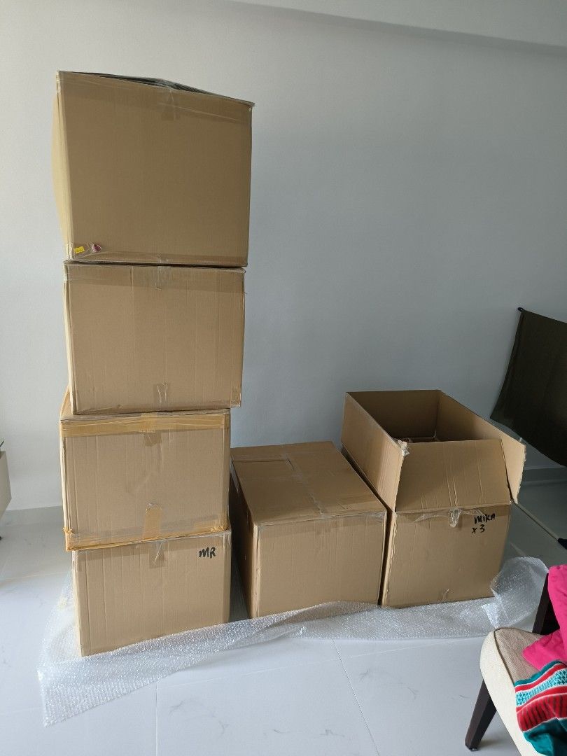 (SOLD) Carton Boxes for moving house and office, Furniture & Home ...